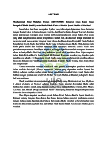 Integrasi Iman Islam Ihsan dalam perspektif hadis stusi syarah hadis kitab Fath Al-Bari Bi Syarh ...